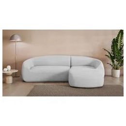 Ecksofa "YANI, L-Form, Designersofa, organische Form, Ma&szlig;e B/T/H: 255/170/81 cm", grau (hellgrau), B:255cm H:81cm T:170cm, 100% Polyester, LeGer Home by Lena Gercke, Sofas, Ecksofa, L-Form, Designersofa, organische Form, Ma&szlig;e B/T/H: 255/170/81 cm
