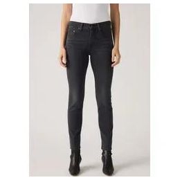 Levi's Straight-Jeans LEVI'S "724 HIGH RISE STRAIGHT", Damen, Gr. 30, L&auml;nge 30, together time, Denim/Jeans, Obermaterial: 85% Baumwolle, 7% Lyocell, 6% Elastomultiester, 2% Elasthan, straight fit lang, Jeans Straight-Jeans
