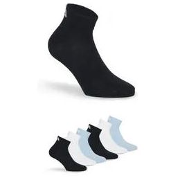 Kurzsocken Fila "UNISEX INVISIBLE PLAIN SOCKS", Herren, Gr. 35-38, blau (sky), Baumwolle, Elasthan, Polyester, unifarben, elastisch, Socken, Baumwollmischung, Rippenb&uuml;ndchen, flache Zehennaht