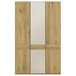 Kleiderschrank Musterring "Savona, Kleiderschrank, Schrank, Garderobe, teilmassiv Eiche", braun, B:150cm H:236cm, Schr&auml;nke, Kleiderschrank, T&uuml;ren in Bianco-Eiche massiv, Spiegel-/Glast&uuml;ren, verschiedene Gr&ouml;&szlig;en