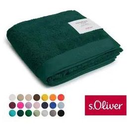 Handtuch s.Oliver "s.Oliver, Premium Qualit&auml;t, 600 gr/m2, auch als Sets erh&auml;ltlich", gr&uuml;n (flaschengr&uuml;n), B:50cm L:100cm, Walkfrottier, Obermaterial: 100% Baumwolle, Handt&uuml;cher, gro&szlig;e Farbauswahl, auch als Duschtuch, Waschhandschuh, G&auml;stetuch