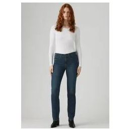Levi's Gerade Jeans LEVI'S "314 Shaping Straight", Damen, Gr. 32, L&auml;nge 32, eternal indigo drk t, Denim/Jeans, Obermaterial: 80% Baumwolle, 19% Polyester, 1% Elasthan, gerade lang, Jeans, mit Stretch, Topseller