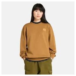 Sweatshirt Timberland "Silicon Badge (BB) Crew Neck", Herren, Gr. XXL, schwarz wheat boot, Obermaterial: 80% Baumwolle, 20% Polyester, Sweatshirts Sweatshirt