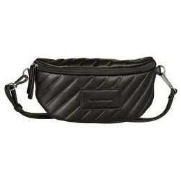 Bauchtasche Tom Tailor "Mirela", Damen, Gr. B/H/T: 26cm x 15cm x 8cm, schwarz, Polyurethan, Taschen, weich wattiert und elegant in trendigen Formaten