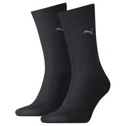 Socken Puma "Puma MEN CLASSIC SOCK 2P", Herren, Gr. 47-49, schwarz, Baumwollmischung, unifarben, normal, Socken Socken, mit modischem Branding