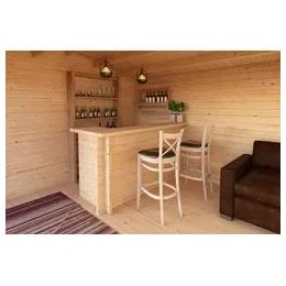 Bartisch Nordic Holz "Barelement", beige (natur), B:200cm H:75cm T:102,6cm, Tische, Bartisch, BxTxH: 200x103x75 cm