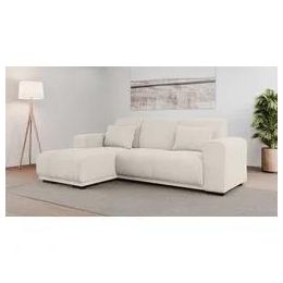 Ecksofa Home Affaire "BORNHOLM L-Form, B: 234 cm - OTTO. Verl&auml;ssliche Qualit&auml;t.", creme, B:234cm H:85cm T:162cm, 100% Polyester, Sofas, Ecksofa, Recamiere links oder rechts bestellbar, Wellenfederung, inkl. 2 Kissen