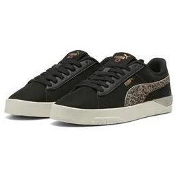 Sneaker Puma "Jada Classic Animal Flair Sneakers Damen", Damen, Gr. 38, schwarz (schwarz gold team regal rot), Obermaterial: Synthetik. Futter: Synthetik, Textil. Innensohle: Textil. Laufsohle: Gummi, Schuhe Sneaker