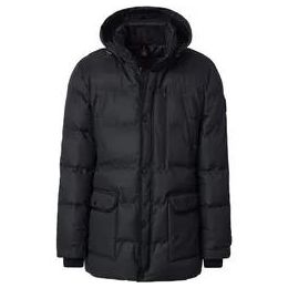 Steppjacke Casamoda "Casamoda Steppjacke mit Kapuze uni", Herren, Gr. XXL, grauschwarz, 100% Polyester, Jacken Steppjacke