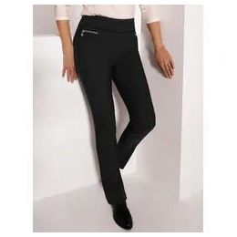 Schlupfhose Stehmann, Damen, Gr. 24, Kurzgr&ouml;&szlig;en, schwarz, 78% Viskose, 19% Polyamid, 3% Elasthan, unifarben, Hosen Schlupfhose