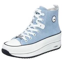 Sneaker Rieker "Rieker Sneaker Textil", Damen, Gr. 42, blau (sky), Textil, Schuhe Sneaker