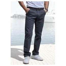 Chinohose John Devin "regular-fit", Damen, Gr. 33, L&auml;nge 30, blau (navy), Web, Obermaterial: 98% Baumwolle, 2% Elasthan, unifarben, regular fit lang, Hosen Chinohose, aus elastischer Baumwoll-Qualit&auml;t