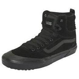 Sneaker Vans "ASHWOOD HI VansGUARD", Herren, Gr. 46, schwarz, schwarz, Leder, Synthetik, Schuhe Sneaker