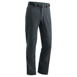Outdoorhose Maier Sports "Halitit M", Herren, Gr. 54, Normalgr&ouml;&szlig;en, grau, 91% Polyamid, 9% Elasthan, Hosen Outdoorhose, Herren Funktionshose, robuste Wanderhose, 3 Taschen + G&uuml;rtel, Reg. Fit