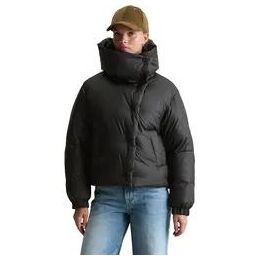 Marc O'Polo Outdoorjacke MARC O'POLO DENIM "aus recyceltem Polyester-Ripstop", Damen, Gr. XXL, schwarz, Obermaterial: 100% Polyester. F&uuml;llung: 70% Daune, 30% Feder, unifarben, loose fit, B&uuml;ndchen, Jacken Outdoorjacke