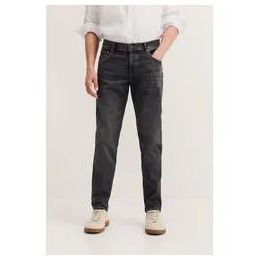 5-Pocket-Jeans Bugatti "Tapered Fit", Herren, Gr. 32, L&auml;nge 34, grau (273, dunkelgrau), 91% Baumwolle, 7% Polyester, 2% Elasthan, Jeans 5-Pocket-Jeans, aus Stretch Handcrafted Denim