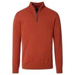 Troyer Casamoda "Casamoda Stricktroyer uni", Herren, Gr. XL, rot, 100% Baumwolle, Pullover Troyer