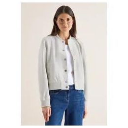Blouson Cecil, Damen, Gr. XXL (46), light greige melange, Stoff, Obermaterial: 92% Polyester, 8% Viskose; Futter: 100% Polyester, unifarben, comfort fit normal, hoch geschlossener Ausschnitt, B&uuml;ndchen, Jacken Blouson, in Woll-Optik