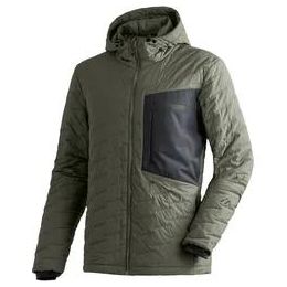 Funktionsjacke Maier Sports "Donovaly M", Herren, Gr. 58, gr&uuml;n (olivgr&uuml;n), 90% Polyamid, 10% Elasthan, Jacken Funktionsjacke, Herren Outdoorjacke, Primaloft Jacke mit 3 RV-Taschen und Kapuze