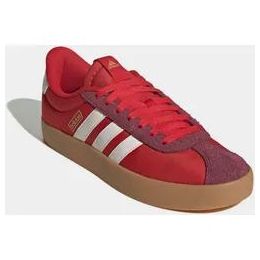 Sneaker Adidas SPORTSWEAR "VL COURT 3.0", Herren, Gr. 43, wei&szlig; (better scarlet, core wei&szlig;, shadow rot), Leder, Textil, Schuhe Sneaker