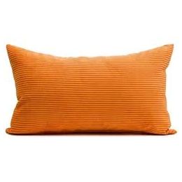 G&ouml;zze Dekokissen G&Ouml;ZZE "Capri Cord", orange, unifarben, B:30cm H:10cm L:50cm, Polyester, Dekokissen_Sitzkissen_Kissenh&uuml;llen