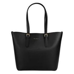 Shopper Bugatti "ELLA SAFFIANO", Damen, Gr. B/H/T: 43cm x 32cm x 12cm onesize, schwarz, Polyurethan (PU), Taschen Shopper