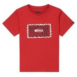 T-Shirt Quiksilver "Ev Gotam Foam", Jungen, Gr. 3(91-100cm), rot (salsa), Obermaterial: 100% Walkfrottier;, Shirts T-Shirt