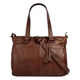 SPIKES & SPARROW Shopper SPIKES & SPARROW, Damen, Gr. B/H/T: 41cm x 30cm x 12cm onesize, cognac, Leder, Taschen Shopper, echt Leder