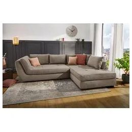 Jockenh&ouml;fer Ecksofa JOCKENH&Ouml;FER GRUPPE "Rascasse L-Form, B: 322 cm", beige (taupe), B:322cm T:125cm, Korpus: 100% Polyester;Kissen: 100% Polyester, Sofas, Ecksofa, mit Zierkissen, XXL-Sofa