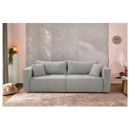 Jockenh&ouml;fer Big-Sofa JOCKENH&Ouml;FER GRUPPE "Relax, B: 243 cm, Liegefl. 145x197 cm", hellgrau, B:243cm T:115cm, Korpus: 100% Polyester;Kissen: 100% Polyester, Sofas, Big-Sofa, mit Bettfunktion, Bettkasten & Zierkissen, Sitzelemente ausziehbar