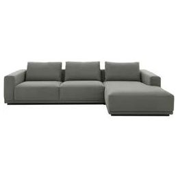 Ecksofa Musterring "JustB PM200, mit Holzrahmen in schwarz", turtle, B:316cm H:78cm T:166cm, 94% Polyester, 6% Nylon, Sofas, Ecksofa, Anreihsofa links & Longchair rechts, mit Armlehnen, inkl. R&uuml;ckenkissen