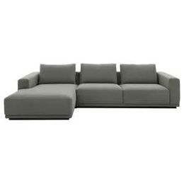 Ecksofa Musterring "JustB PM200, mit Holzrahmen in schwarz", turtle, B:316cm H:78cm T:166cm, 94% Polyester, 6% Nylon, Sofas, Ecksofa, Anreihsofa rechts & Longchair links, mit Armlehnen, inkl. R&uuml;ckenkissen