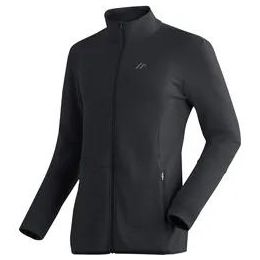 Fleecejacke Maier Sports "Sinaia M", Herren, Gr. 60, schwarz, 100% Polyester, hoch geschlossener Ausschnitt, Jacken Fleecejacke, Herren Midlayer, atmungsaktiv und schnelltrocknend, Slim Fit