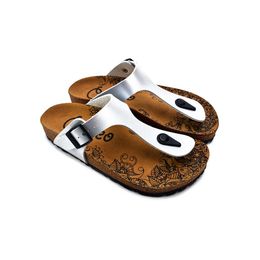 Calceo Zehentrenner in Silber - 72% | Gr&ouml;&szlig;e 41 | Damen-sandalen