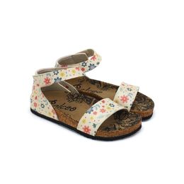 Calceo Sandalen in Beige/ Bunt - 73% | Gr&ouml;&szlig;e 42 | Damen-sandalen