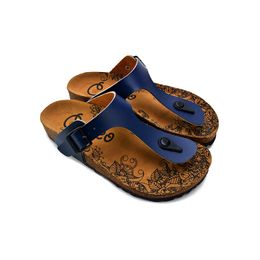 Calceo Zehentrenner in Dunkelblau - 74% | Gr&ouml;&szlig;e 42 | Damen-sandalen