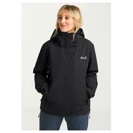 Skijacke Jack Wolfskin "FLOWLINE 2L INS JKT W", Damen, Gr. XL46, schwarz, Obermaterial: 100% Polyester. F&uuml;llung: 100% Polyester. Futter: 100% Polyester, Jacken Skijacke