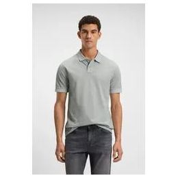 Poloshirt BOSS ORANGE "Prime", Herren, Gr. 4XL, silber043, Jersey, Obermaterial: 100% Baumwolle, regular fit h&uuml;ftlang, hoch geschlossener Ausschnitt, eng elastischer Bund, Shirts, mit Polokragen