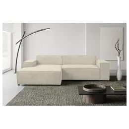 Ecksofa WERK2 "Trento, elegant & zeitlos, Breite 268cm, pflegeleichte Bez&uuml;ge, L-Form", natur, B:268cm H:70cm T:163cm, 90% Polyester, 10% Nylon, Sofas, Ecksofa, Trento &ndash; Sofa mit Eleganz, Komfort und klaren Linien f&uuml;r jeden Raum