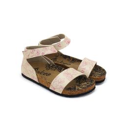 Calceo Sandalen in Beige/ Rosa - 73% | Gr&ouml;&szlig;e 39 | Damen-sandalen