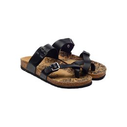 Calceo Zehentrenner in Schwarz - 73% | Gr&ouml;&szlig;e 41 | Damen-sandalen