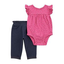 Carter's carter's 2tlg. Outfit in Pink/ Dunkelblau - 50% | Gr&ouml;&szlig;e 80 | Baby-bodys