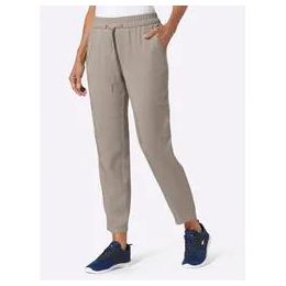 Schlupfhose Casual Looks, Damen, Gr. 54, Normalgr&ouml;&szlig;en, taupe, 100% Lyocell, unifarben, Hosen Schlupfhose