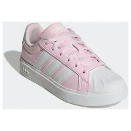 Sneaker Adidas SPORTSWEAR "STREETTALK", M&auml;dchen, Gr. 38,5, clear pink, ftwr wei&szlig;, grau two, Synthetik, Schuhe Sneaker, inspiriert vom Design des Adidas superstar, f&uuml;r Kinder & Jugendliche