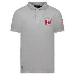 Canadian Peak Poloshirt "Kotzeak" in Grau - 73% | Gr&ouml;&szlig;e S | Herren-plussize