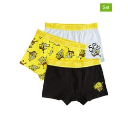 COOL CLUB 3er-Set: Boxershorts in Schwarz/ Gelb - 41% | Gr&ouml;&szlig;e 134/140 | Kinder-waesche
