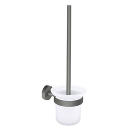 Tesa WC-B&uuml;rstengarnitur "Moon" in Grau - (H)37,9 cm - 47% | Badezimmer-accessoires