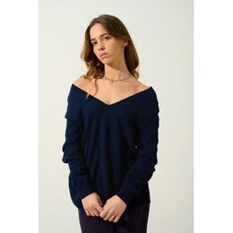 AUTHENTIC CASHMERE Kaschmir-Pullover "Giegn" in Dunkelblau - 62% | Gr&ouml;&szlig;e L | Damen-pullover-cardigans