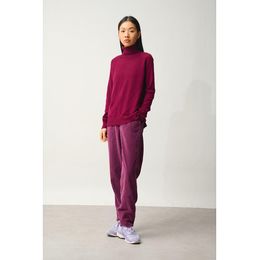 AUTHENTIC CASHMERE Kaschmir-Rollkragenpullover in Bordeaux - 56% | Gr&ouml;&szlig;e XL | Damen-pullover-cardigans