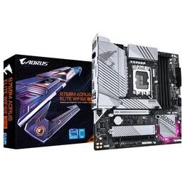Gigabyte Mainboard "B760M AORUS ELITE WIFI6E GEN5 Mainboard &ndash; Unterst&uuml;tzt Intel Core Proze", ohne farbbezeichnung, B:26,8cm H:7cm T:27,6cm, Mainboards